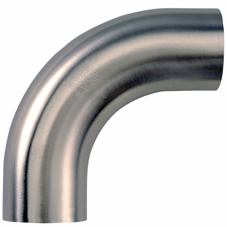 Sanitary Food Grade Fittings Elbow 90 Degree Weld 3 316L #7 L2S-3-316L-7 | Zoro